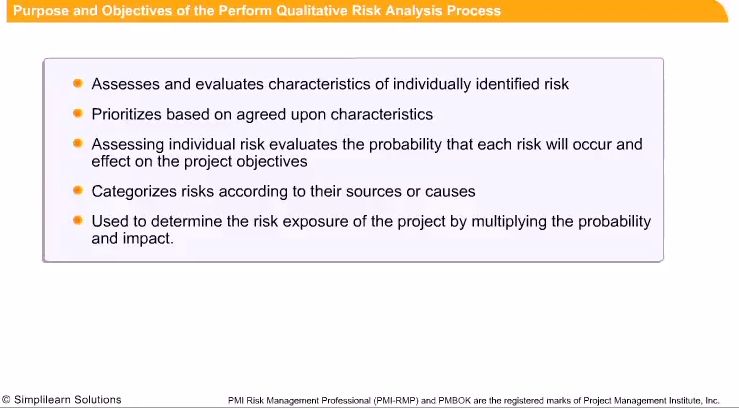 Qualitative Risk Analysis - Purpose and Objectives | Simplilearn
